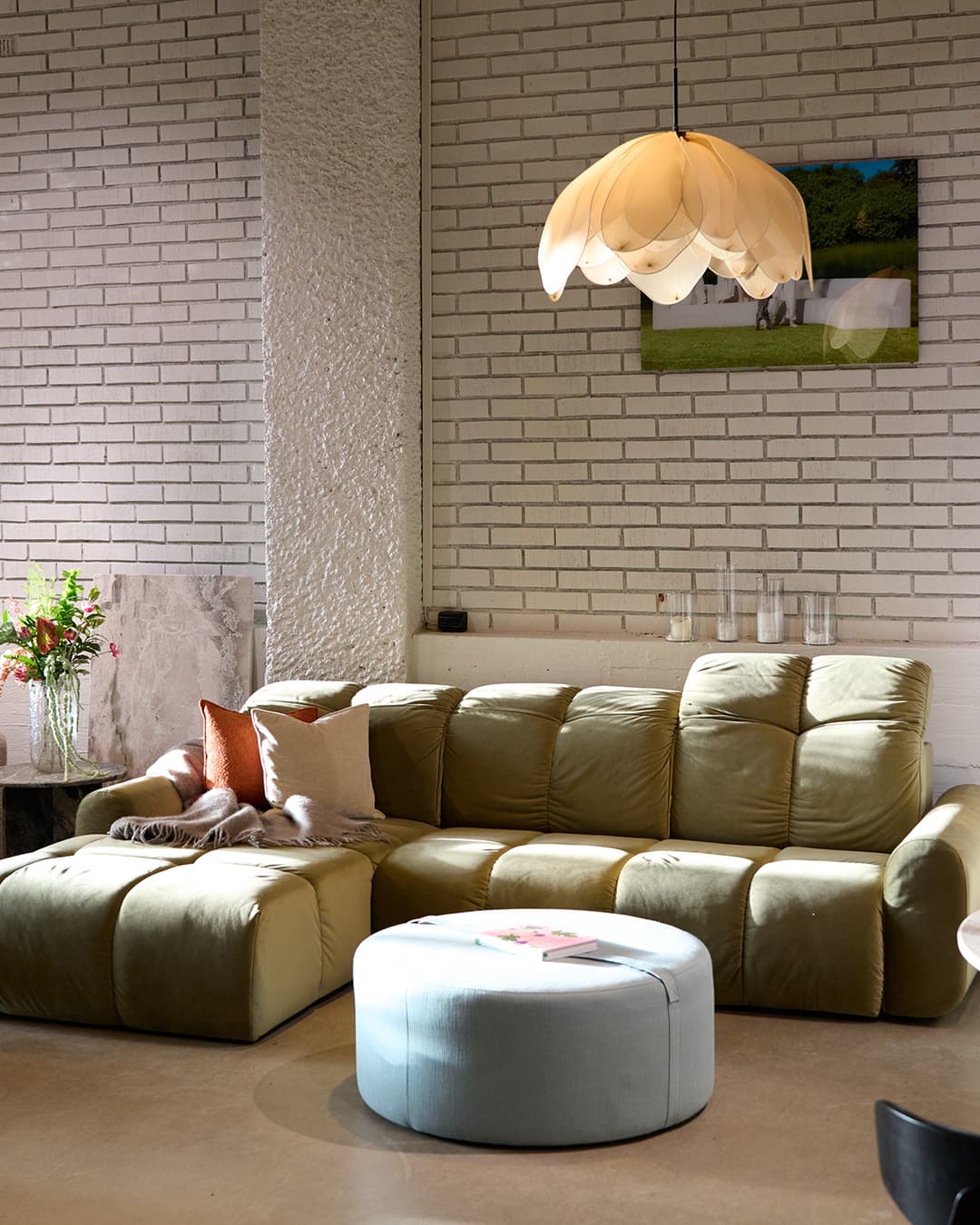 VALROSSEN | Großes Schlafsofa in Samt, Bouclé | SWEEF